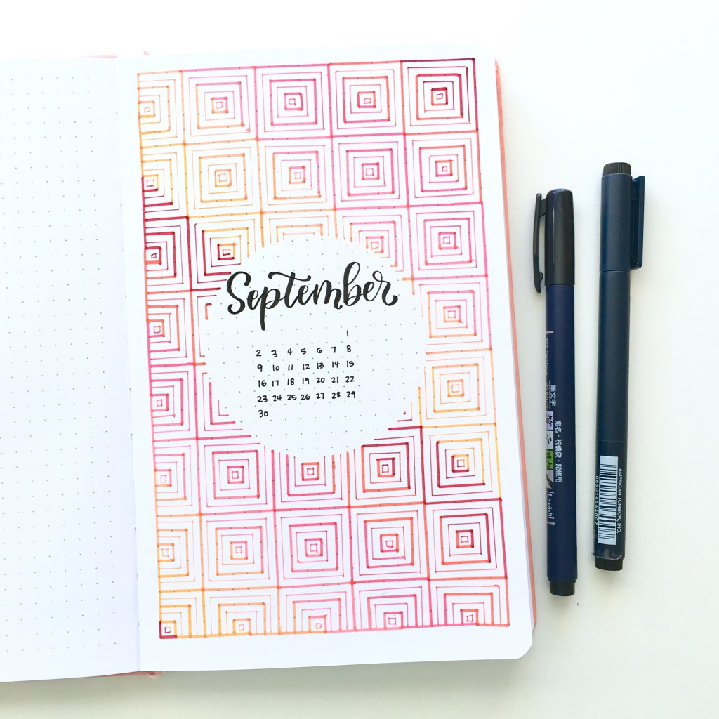 DIY September Calendar Dot Grid Page – STUDIO 80 DESIGN